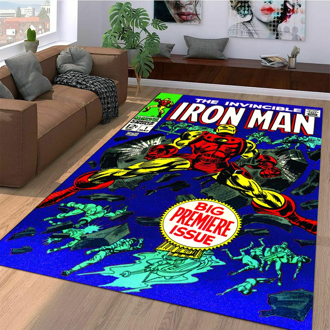 Iron Man Comic Book No 1 First Number Fantastic Rug Decor - Etsy