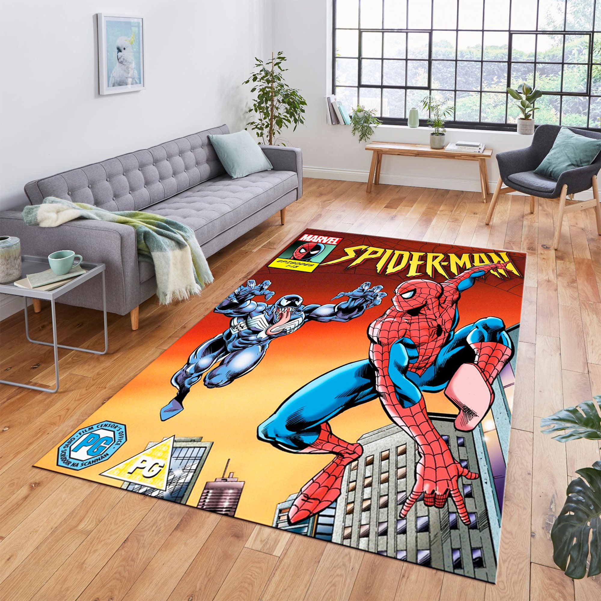 Legend Spiderman Comic Book Kids Decor Rug Decorative Rug - Etsy