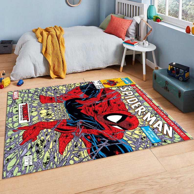 Legend Cartoon Rug Legend Spiderman Comic Book No 1 First - Etsy