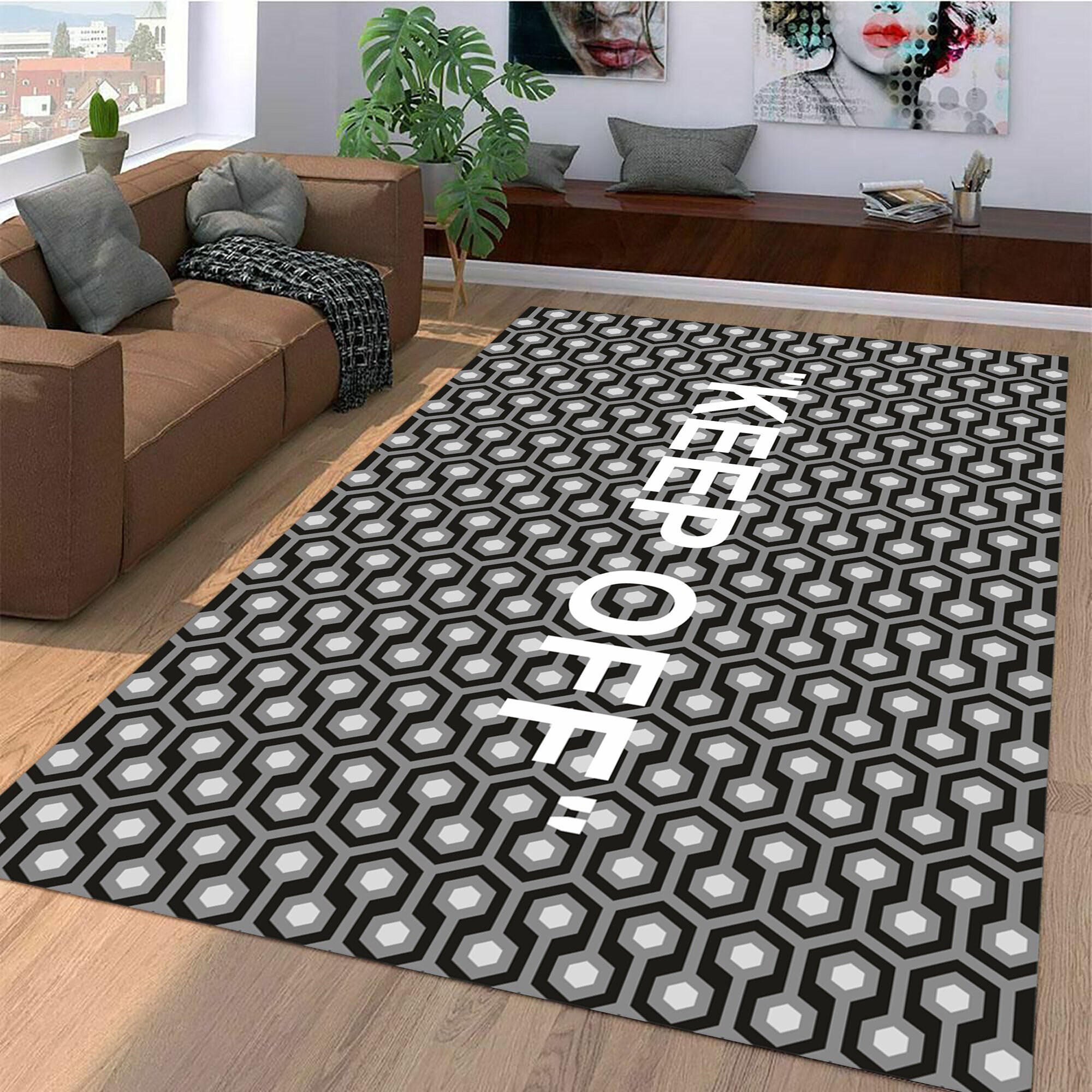 Geometric White Rug - Etsy