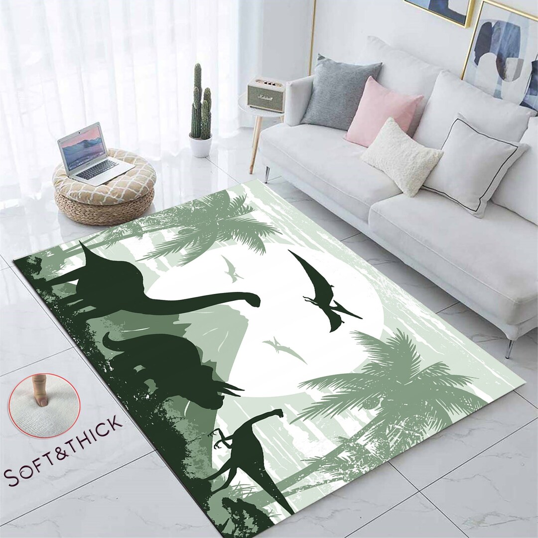 Dinosaur Kids Rug, Dinosaur, Dinosaur Rug, Dino Rug,washable Kids Rug ...