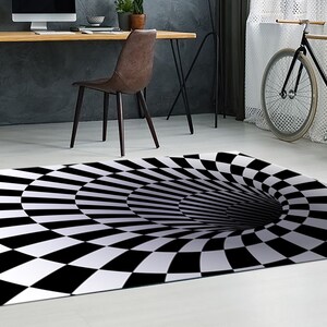 Optical Illusion, Optical Illusion Rug, Rectangular Floor Mat, 3D ...