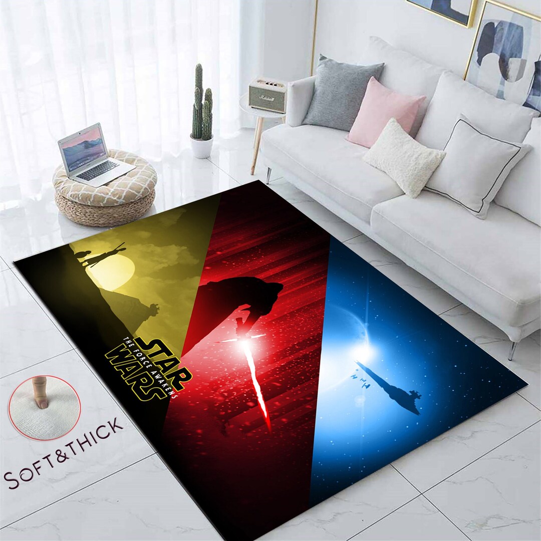Star Wars, the Force Awakens, Poster, Logo, Star Wars Rug, Living Room ...