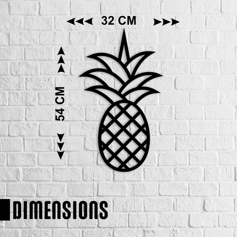 Metal Wall Decor PINEAPPLE Metal Wall Art Metal Decor Metal - Etsy