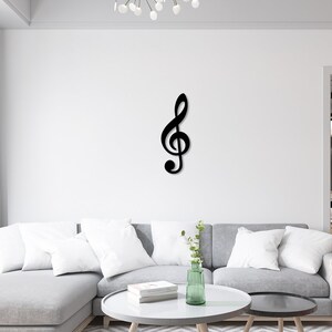 Treble Clef Metal CNC Metal Wall Decor Metal Wall Art - Etsy