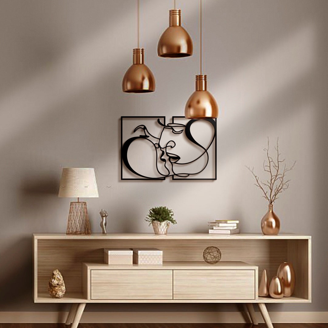 Frame of Love Metal Wall Art, Love Wall Art, Metal Wall Decor,valentine ...