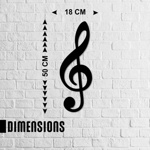 Treble Clef Metal CNC Metal Wall Decor Metal Wall Art - Etsy