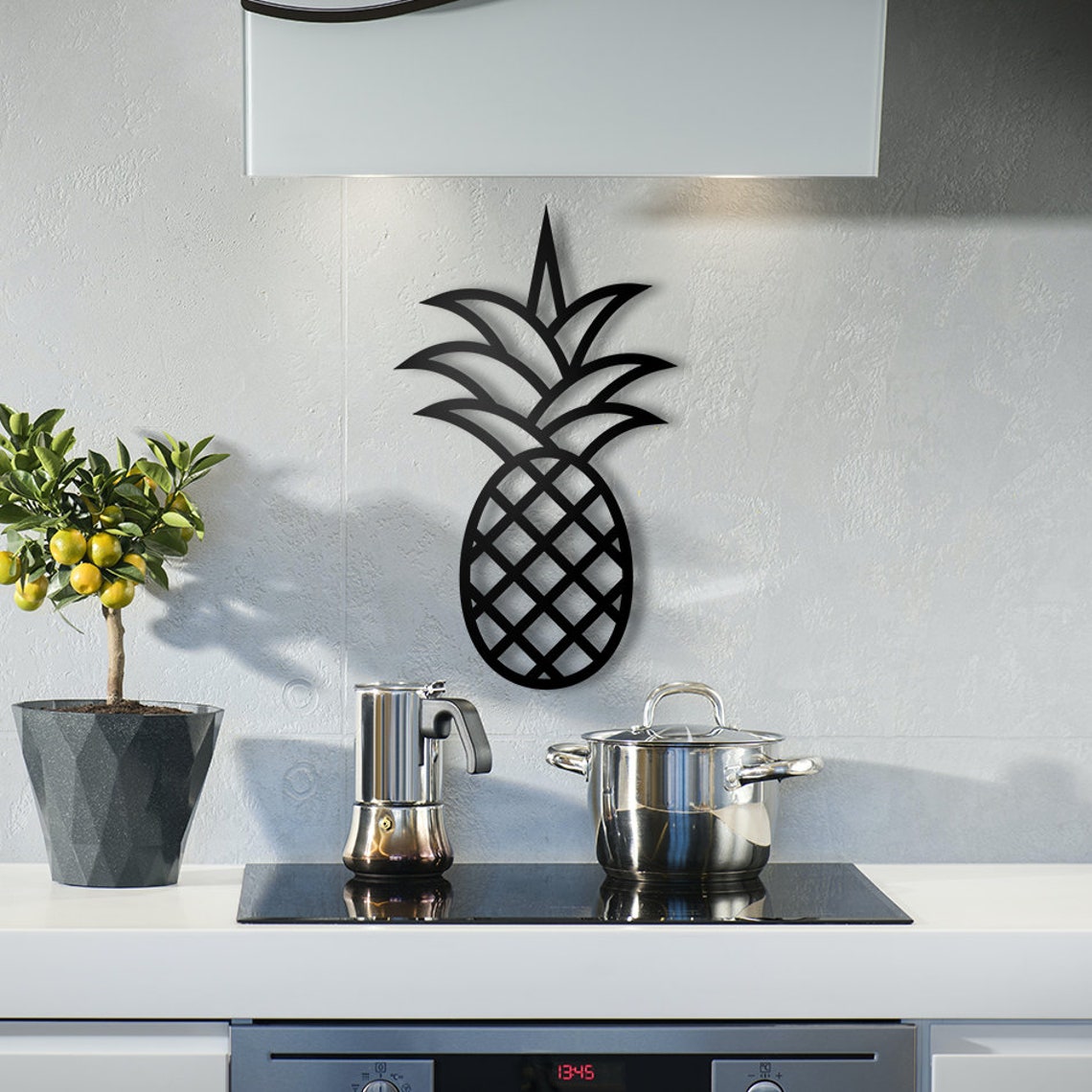 Metal Wall Decor PINEAPPLE Metal Wall Art Metal Decor Metal - Etsy