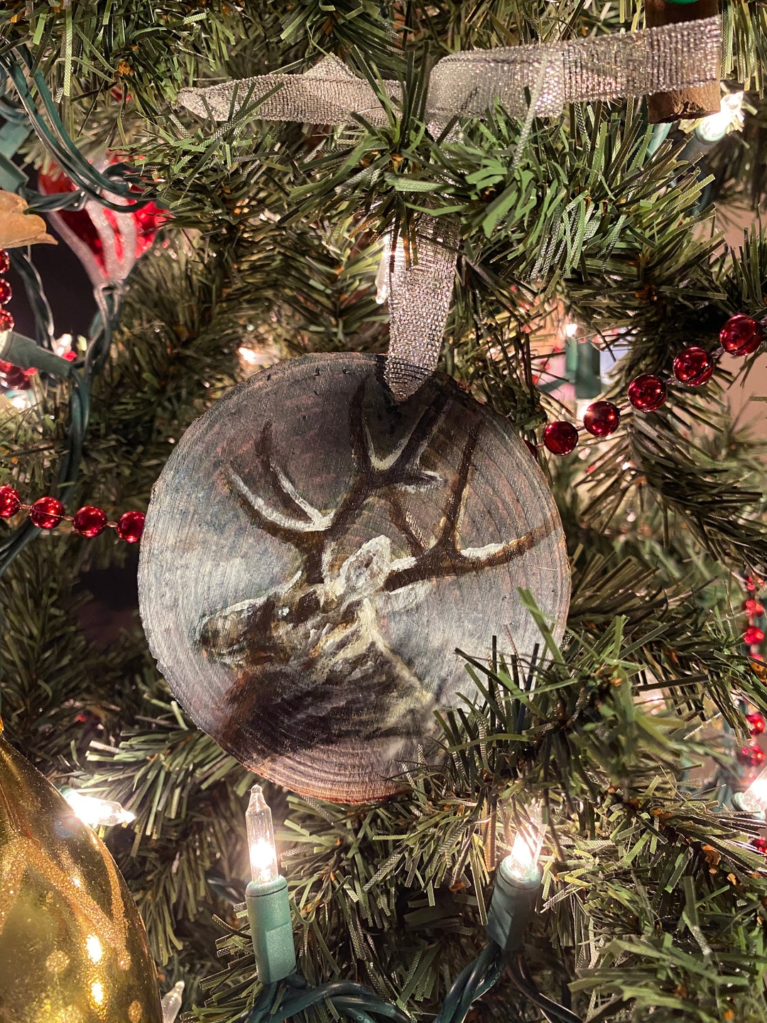 Elk Handmade Wooden Ornament - Etsy