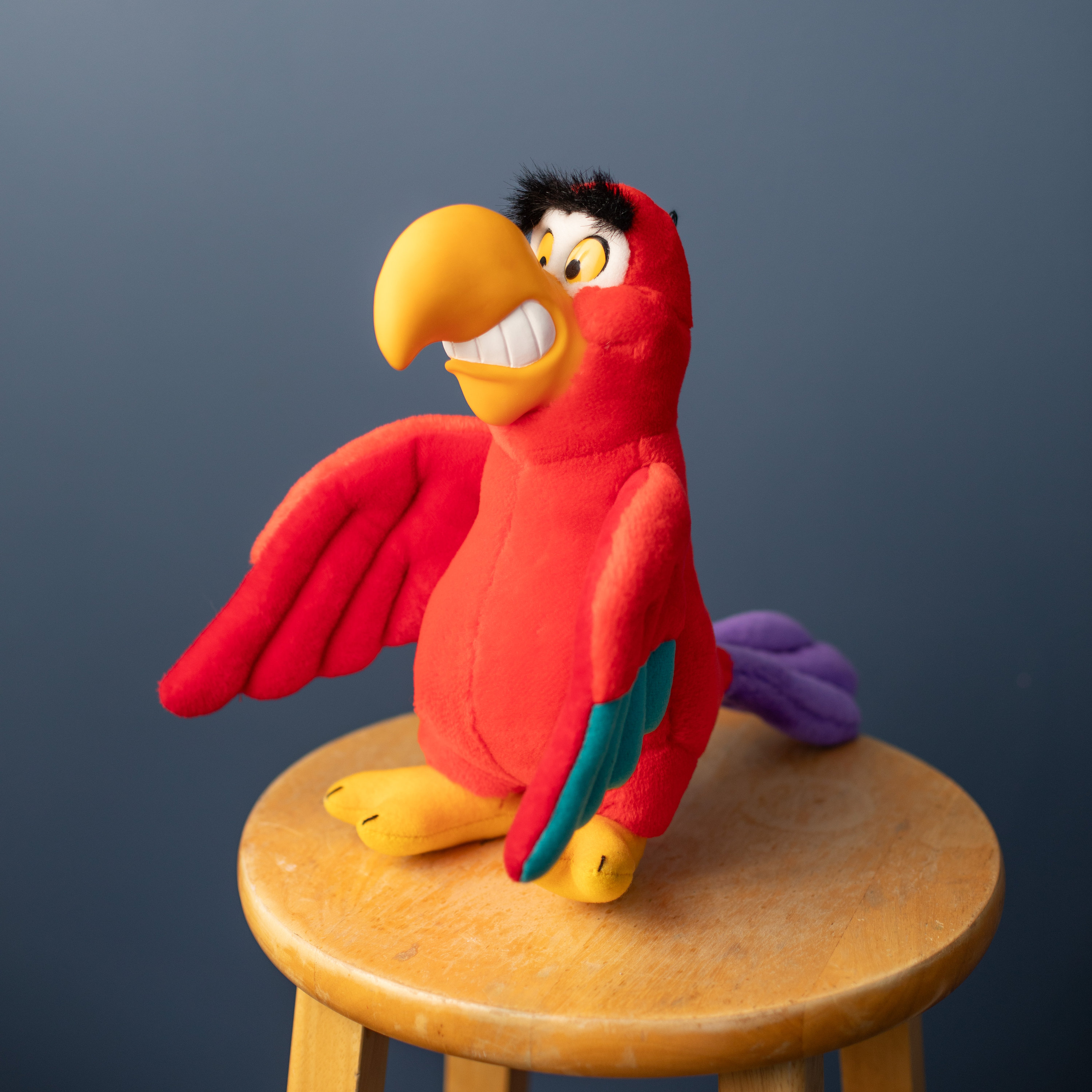 Vintage Disney Aladdin Iago Parrot Plush Toy Etsy