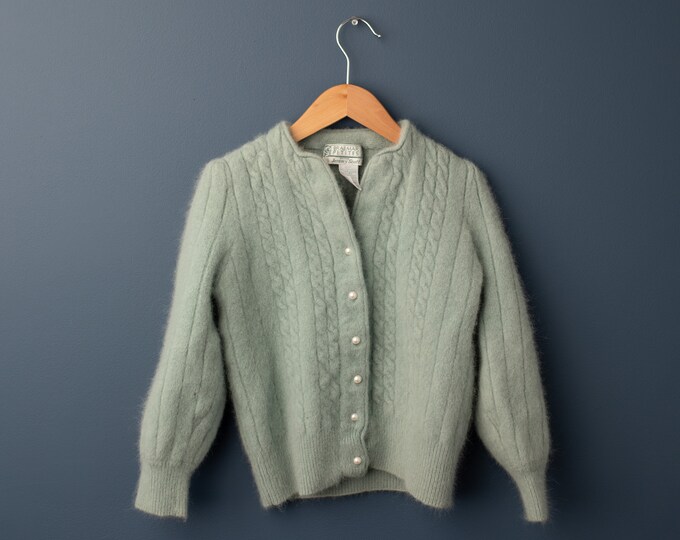 Girls Braemore Vintage Angora Wool Cardigan Size 4 -6 - Etsy