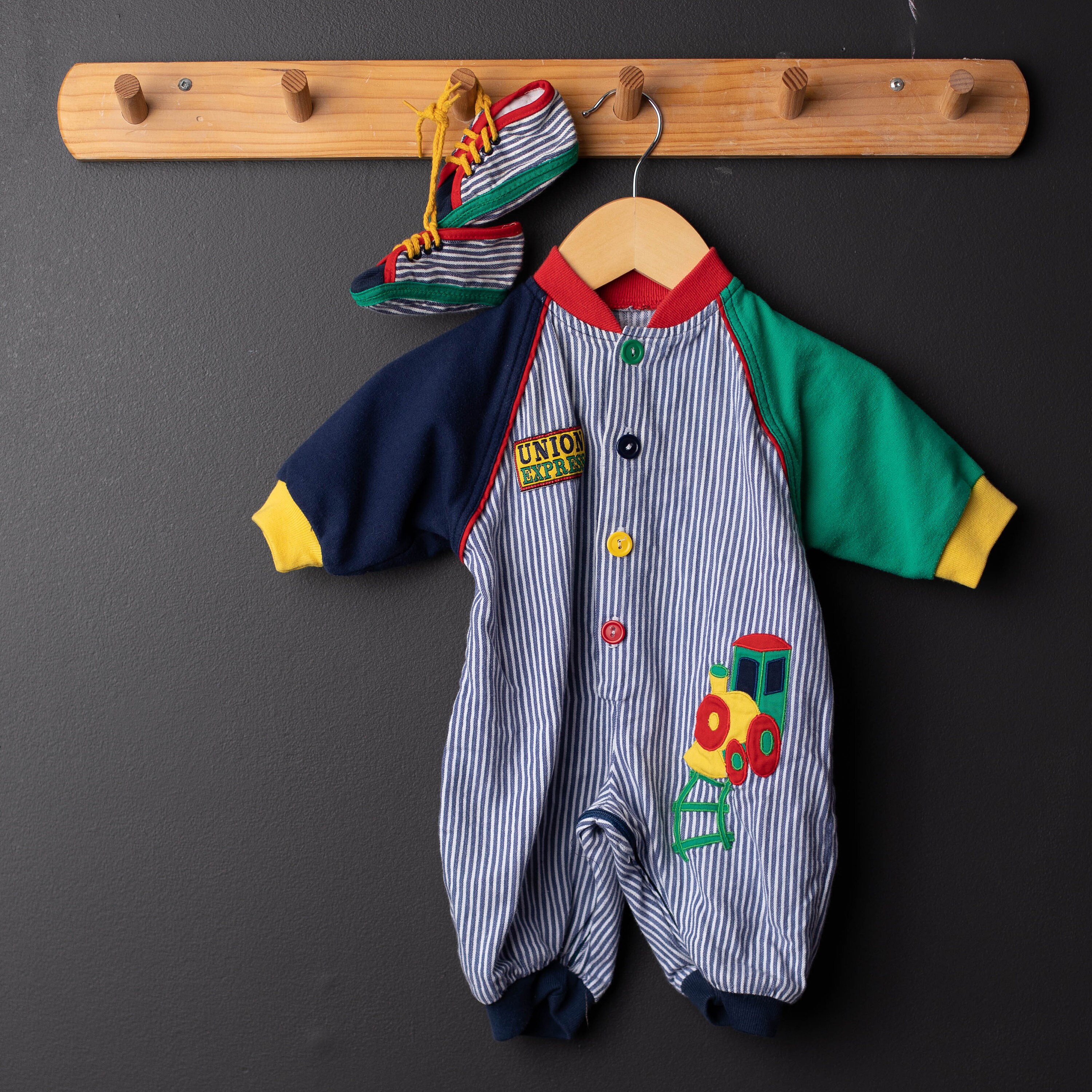 Vintage Union Express Train Conductor Romper - Etsy