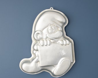 Vintage 1983 Wilton the SMURFS Cartoon Party CAKE PAN Mold 502-4033 ...