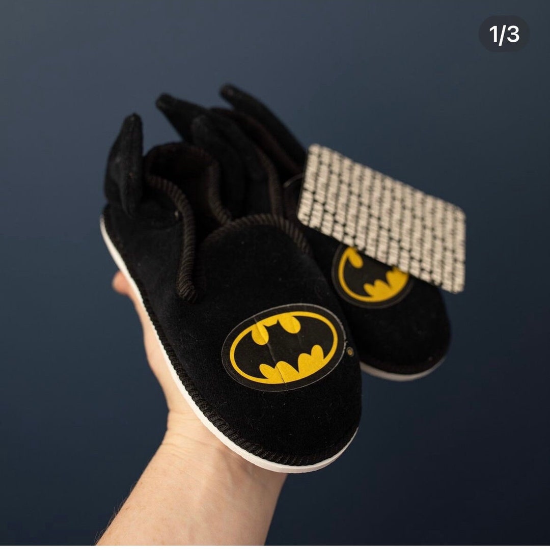 1991 Vintage DC Comic Batman Slippers Size 3 - Etsy