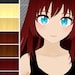 VROID TEXTURES - Natural Hair Colors Texture Pack - Hand Drawn - 3D ...