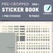 STICKER BOOK 1000 Pre_cropped Digital Stickers-transparent - Etsy