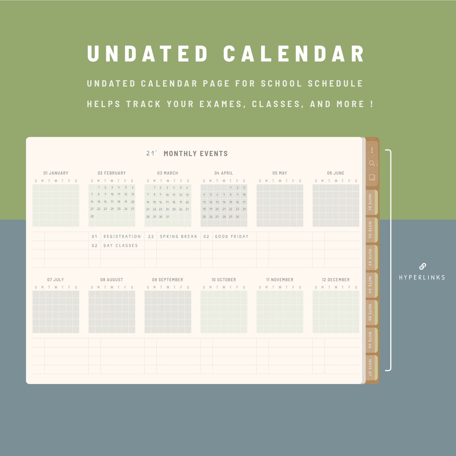 NOTEBOOK - Landscape 5 Digital Notebooks Bundle - Goodnotes and ...