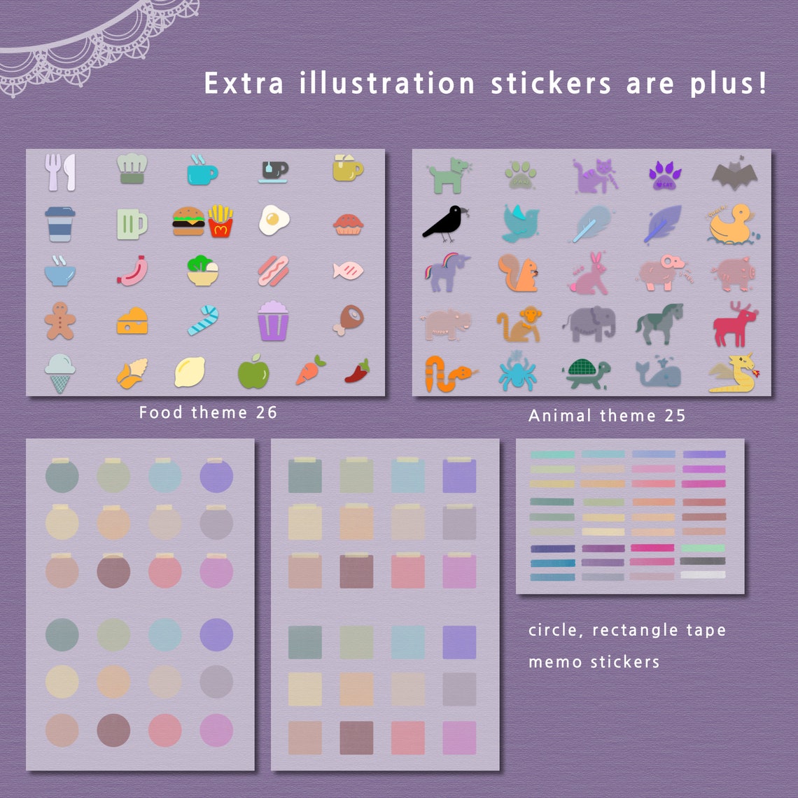 STICKER BOOK 1000 Pre_cropped Digital Stickers-Transparent | Etsy