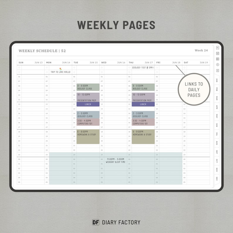 SIMPLE Digital Planner 2021 2022 Bundle 310pages - Etsy