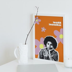 Bell Hooks Portrait · Feminist Icon · Retro Poster · Intersectional ...