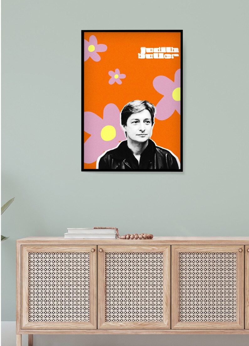 Judith Butler Portrait · Feminist Icon · Retro Poster · Queer Theory ...