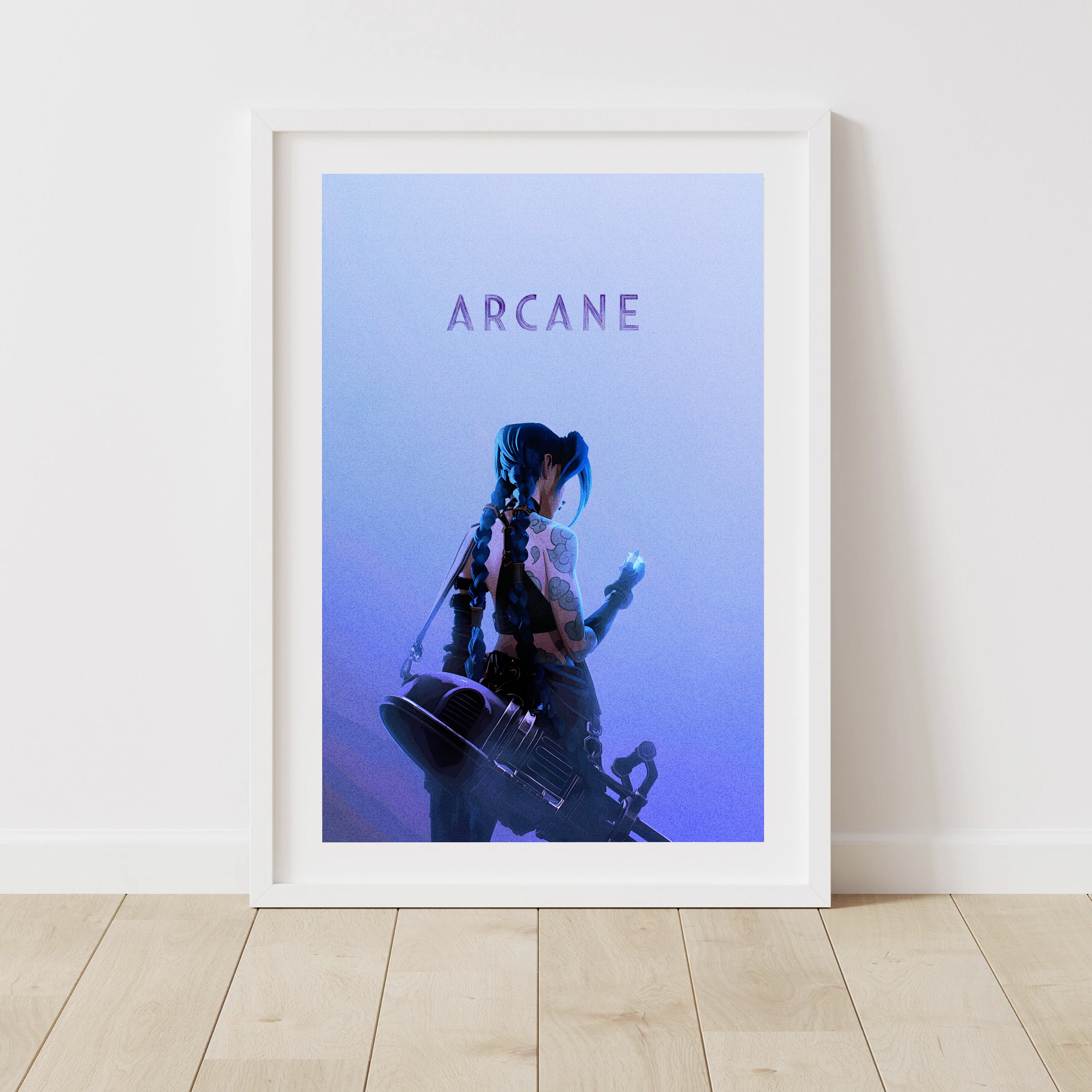 Jinx Arcane Poster Digital Wall Art League of Legends | Etsy