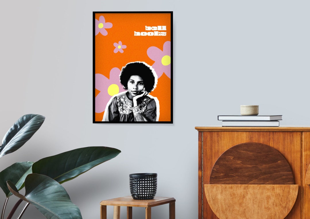 Bell Hooks Portrait · Feminist Icon · Retro Poster · Intersectional ...