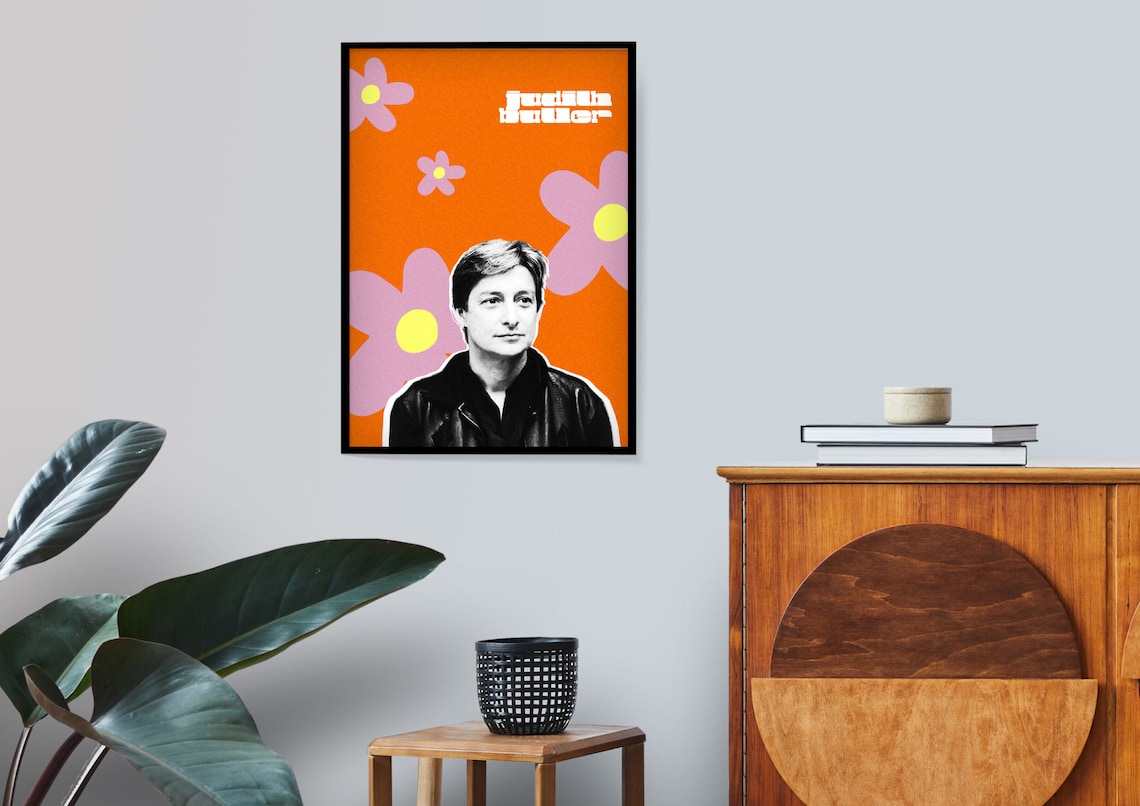 Judith Butler Portrait Feminist Icon Retro Poster Queer Theory DIY Wall ...