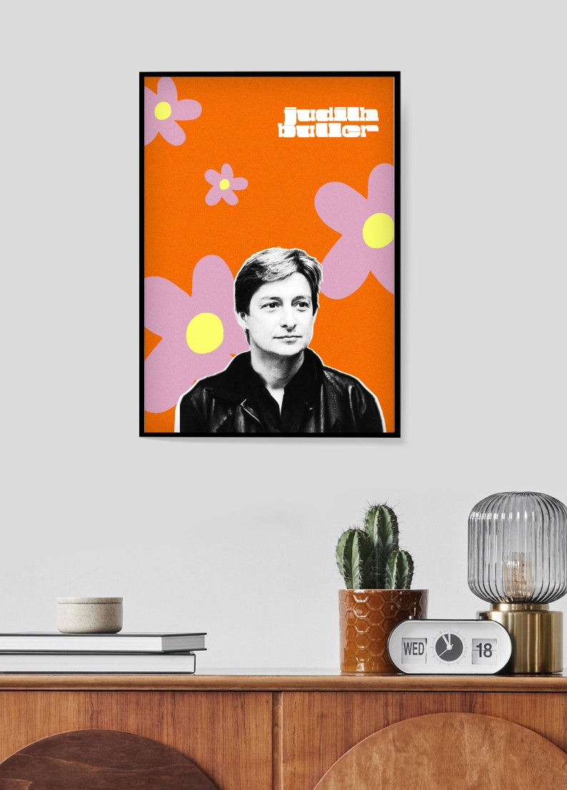 Judith Butler Portrait · Feminist Icon · Retro Poster · Queer Theory ...