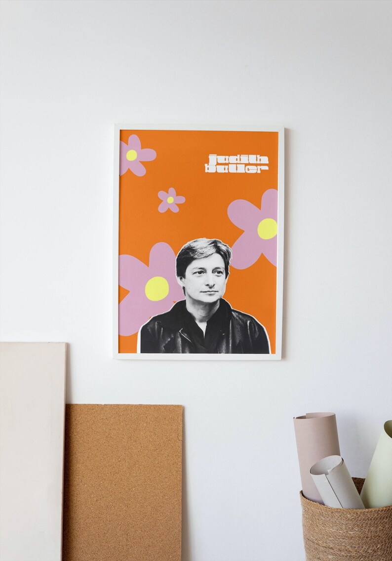 Judith Butler Portrait · Feminist Icon · Retro Poster · Queer Theory ...