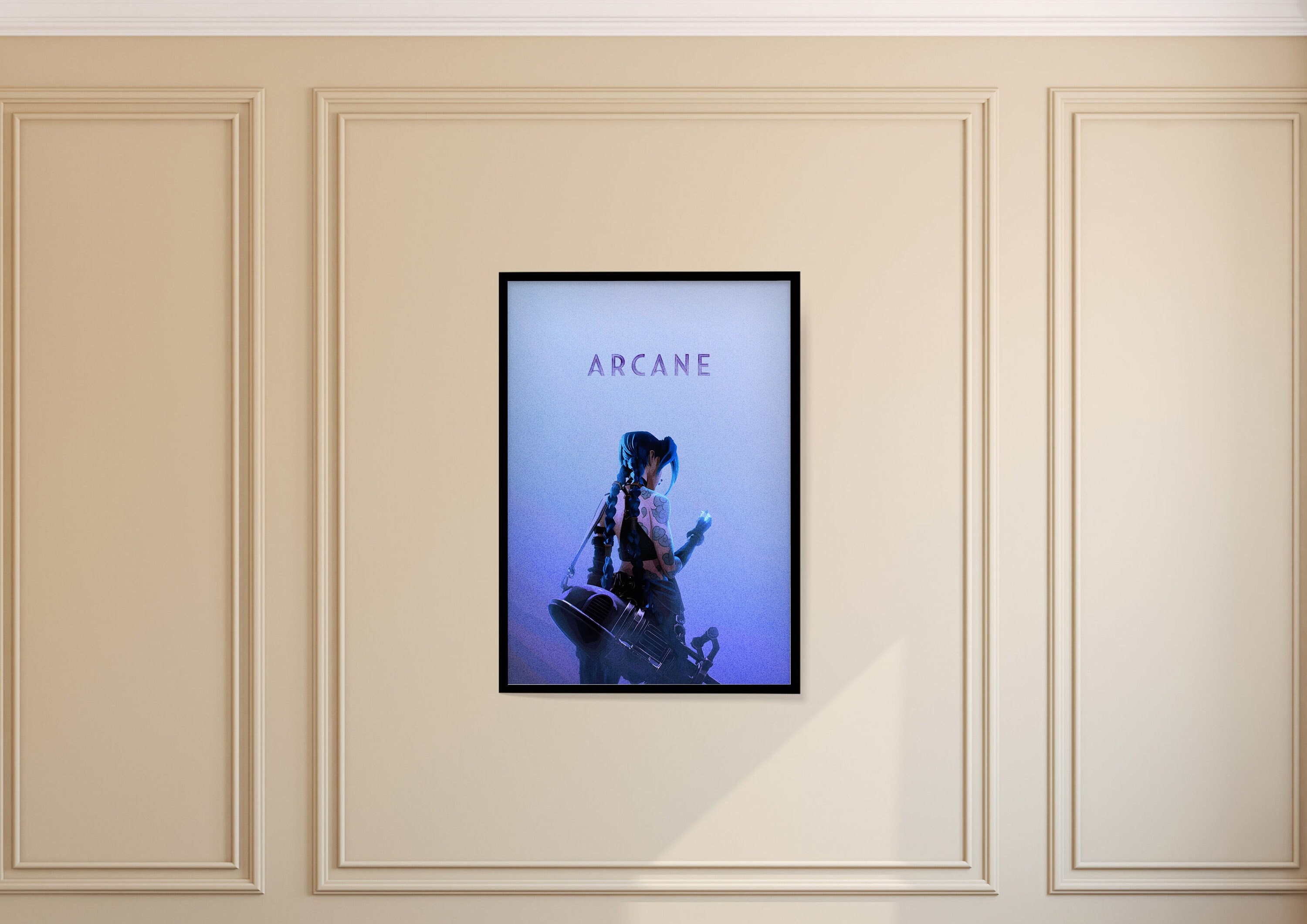 Jinx Arcane Poster Digital Wall Art League of Legends | Etsy