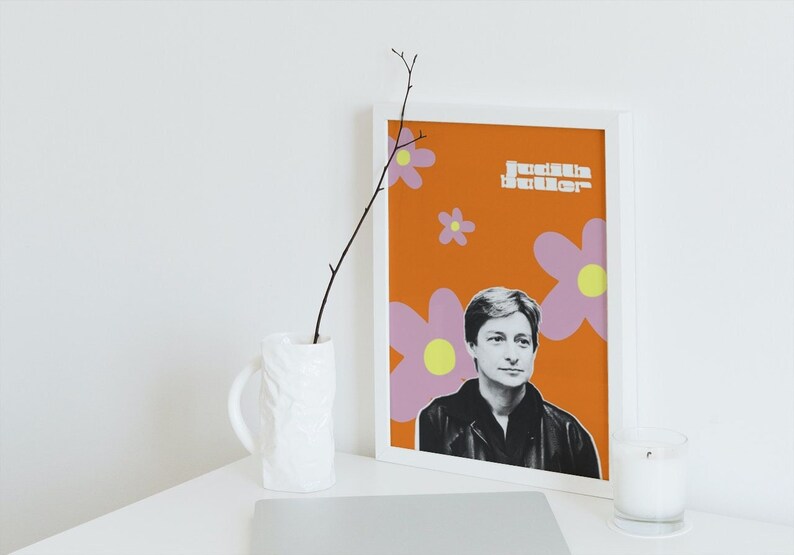 Judith Butler Portrait · Feminist Icon · Retro Poster · Queer Theory ...