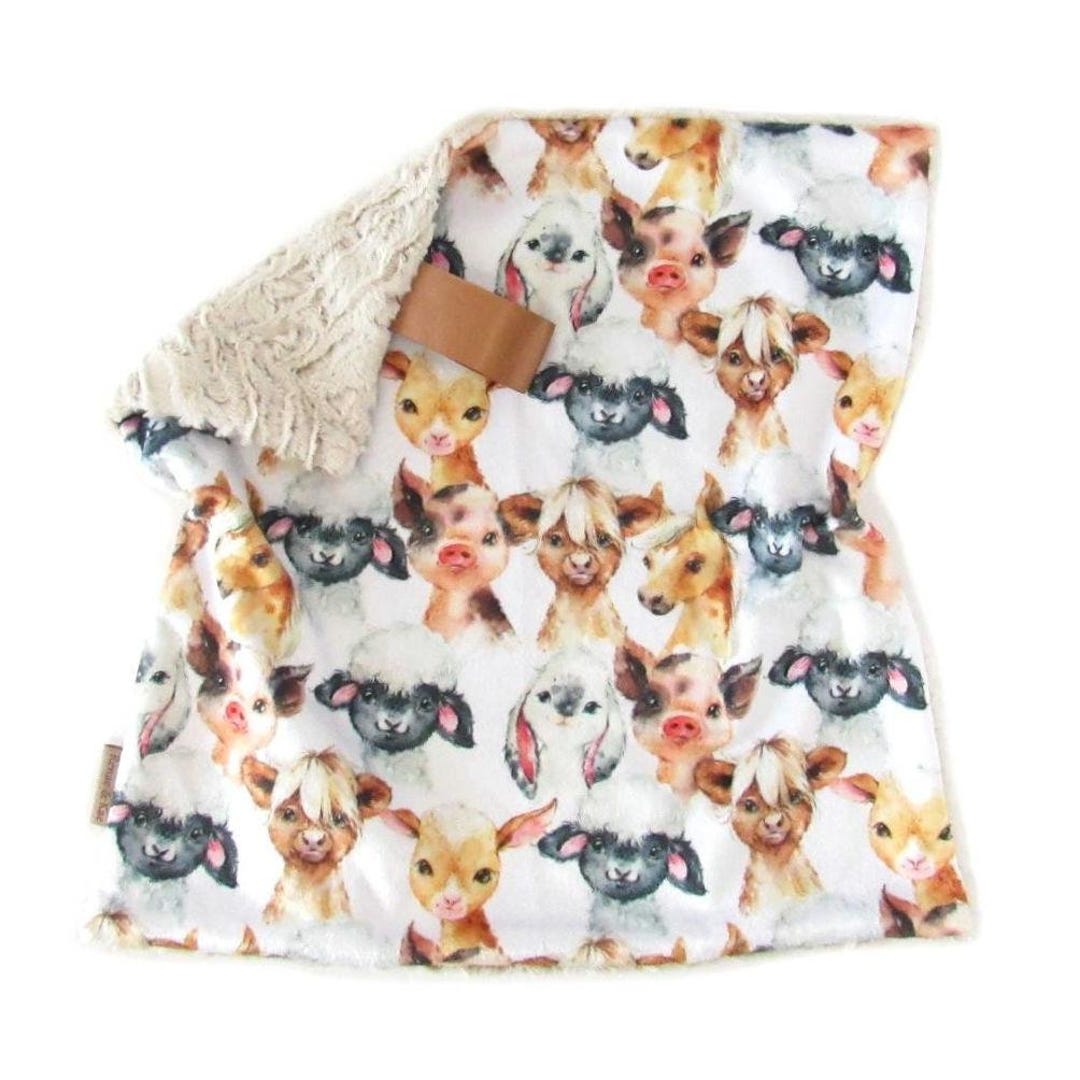 Lovie, Neutral Animal Lovey, Farm Lovey, Baby Lovey, Farm Animals Lovey ...