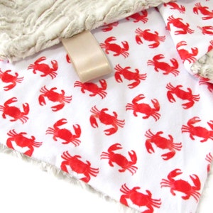Soft Crab Baby Lovey, Ocean Baby Lovey, Red Crab Baby Shower ...