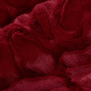 SOFT Red Throw Blanket - Embossed Roses, Red Faux Fur Throw, Adult ...