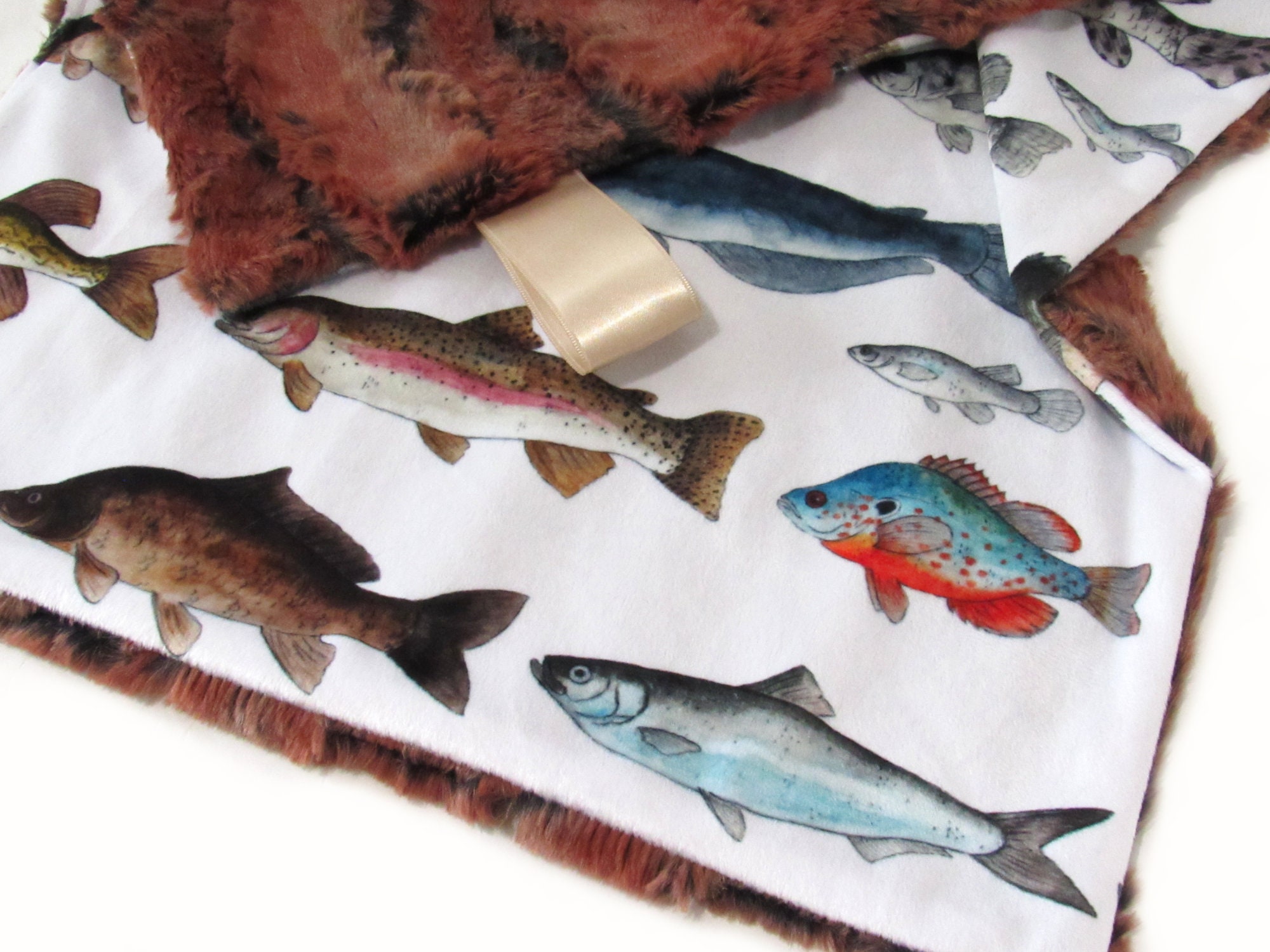 Freshwater Fish Baby Lovey, Fish Lovey, Fish Baby Nursery, Fishing ...