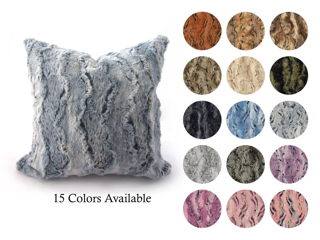 Softest Pillow Cover, Faux Fur Pillow, Minky Pillowcase, Bed Pillow ...