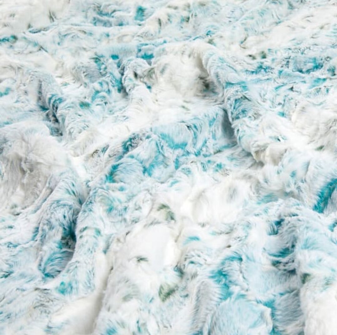 Adult Minky Blanket, Soft Mallard Green Throw, Aqua Throw Blanket ...
