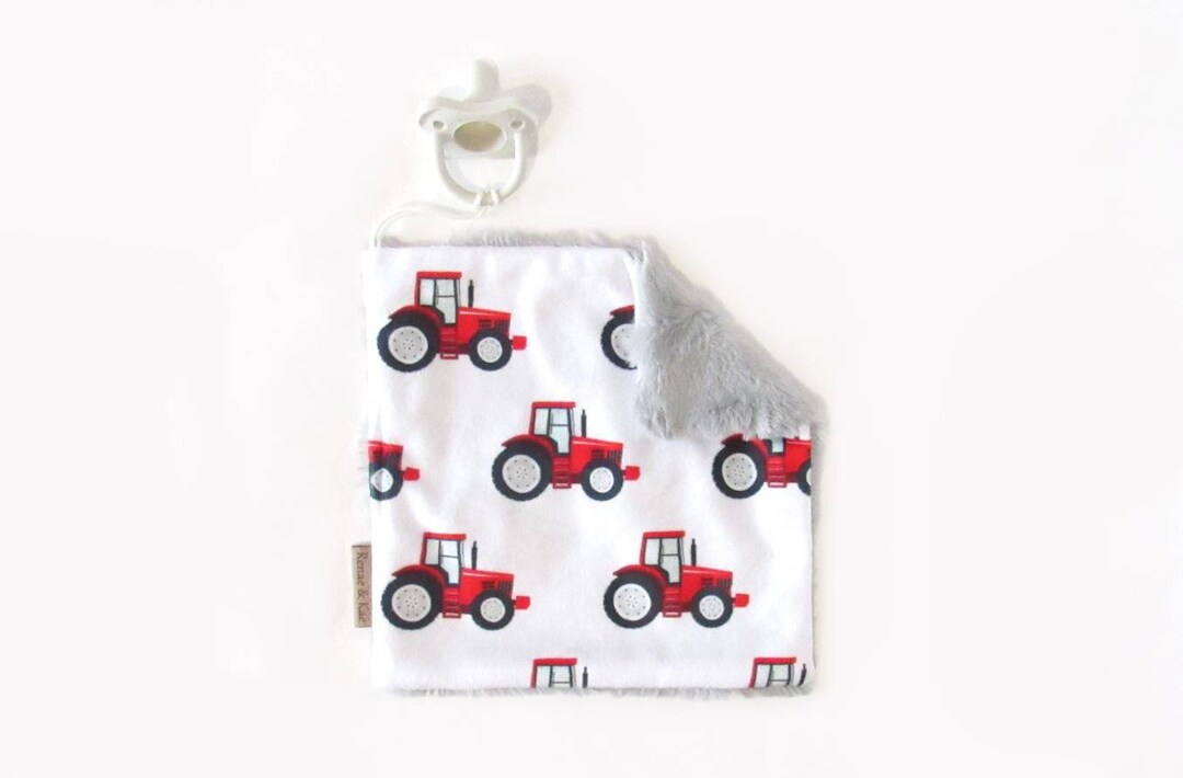 Red Tractor Binky Blanket, Red Tractor Nursery, Farm Paci Lovey, Farm ...