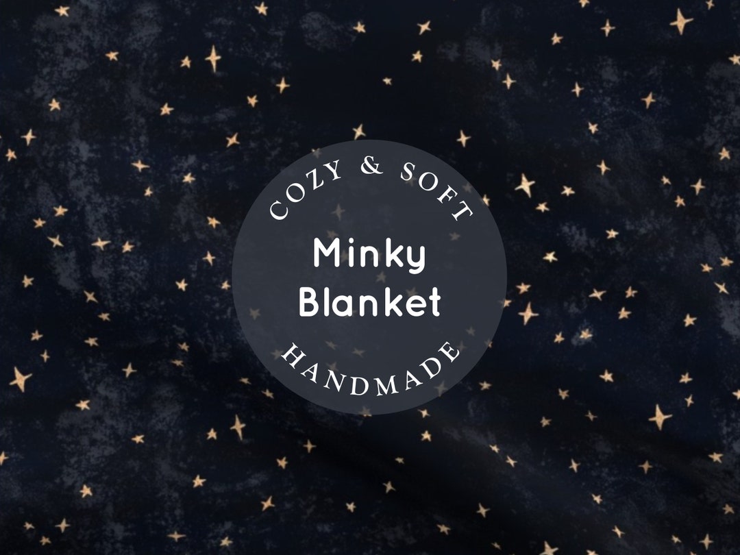 SOFT Starry Night Blanket - Baby, Child, Adult Blanket, Blue Minky ...
