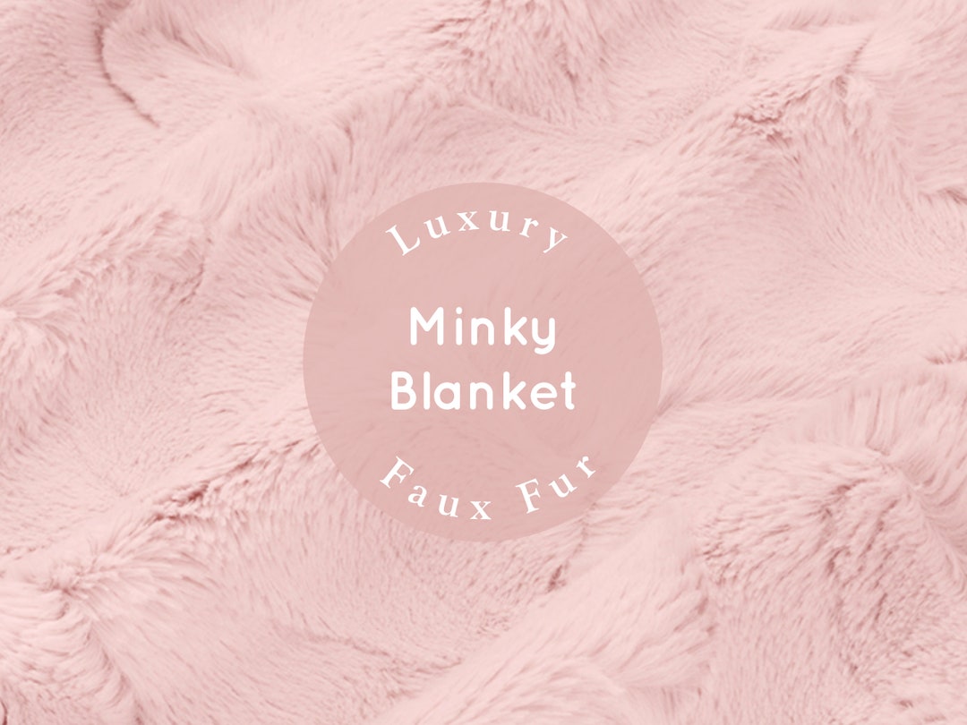 SOFT Rose Water Pink Throw, Faux Fur Throw Blanket, Pink Fuzzy Blanket ...