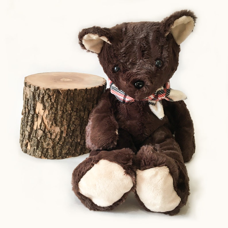Plaid Bear Bear Cub Stuffed Animal Brown Bear 16 - Etsy