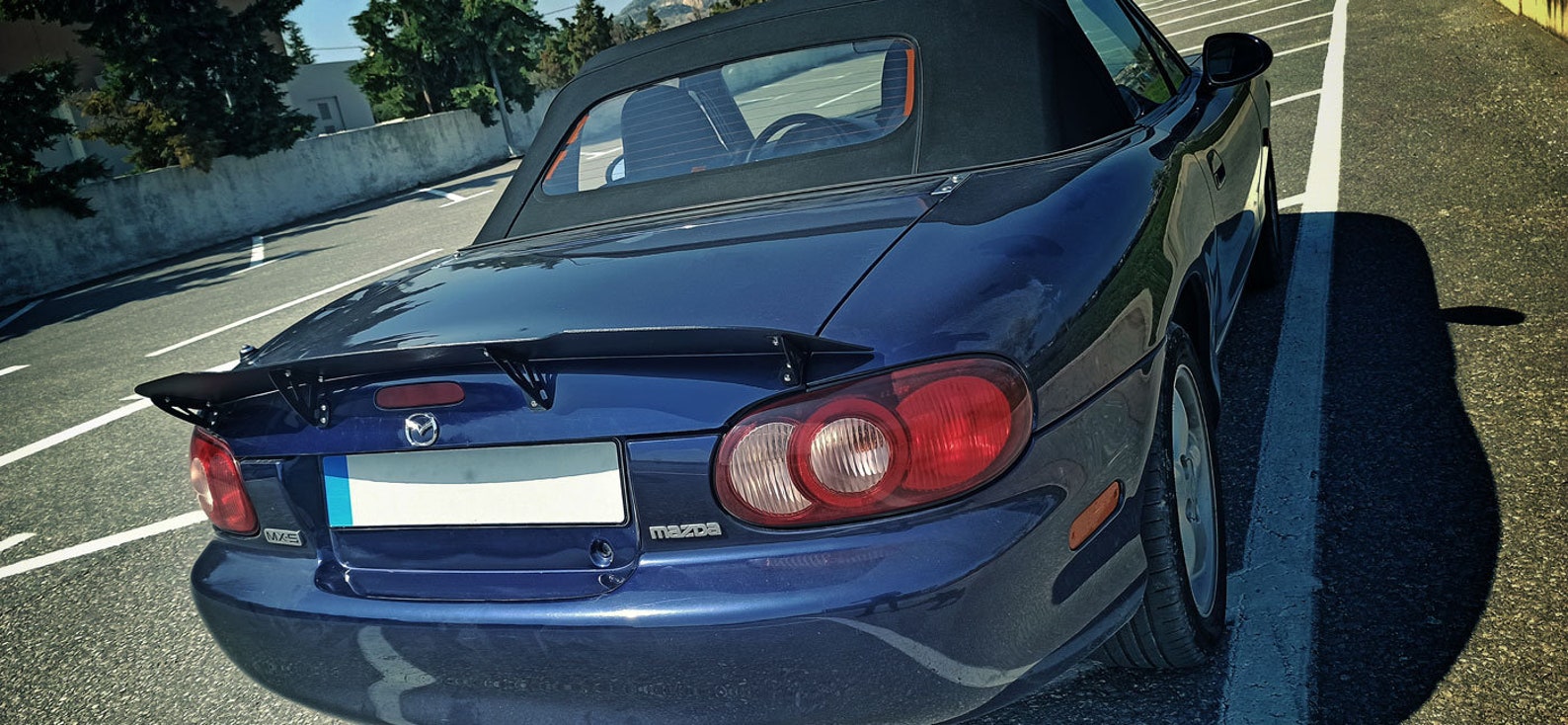 MX-5 Miata NB / NBFL Ducktail Spoiler Powder Coated Aluminium | Etsy