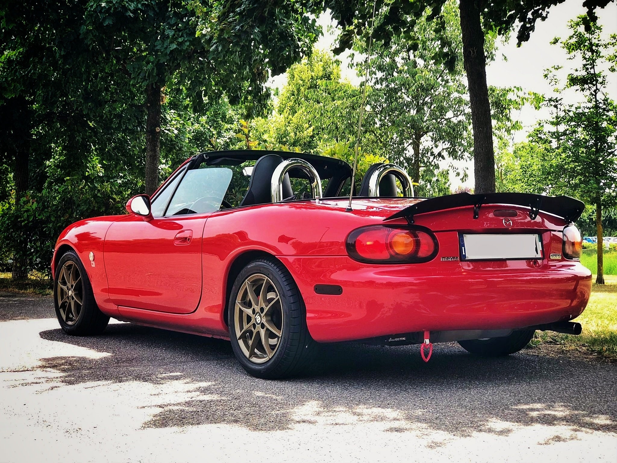 MX-5 Miata NB / NBFL Ducktail Spoiler Powder Coated Aluminium - Etsy