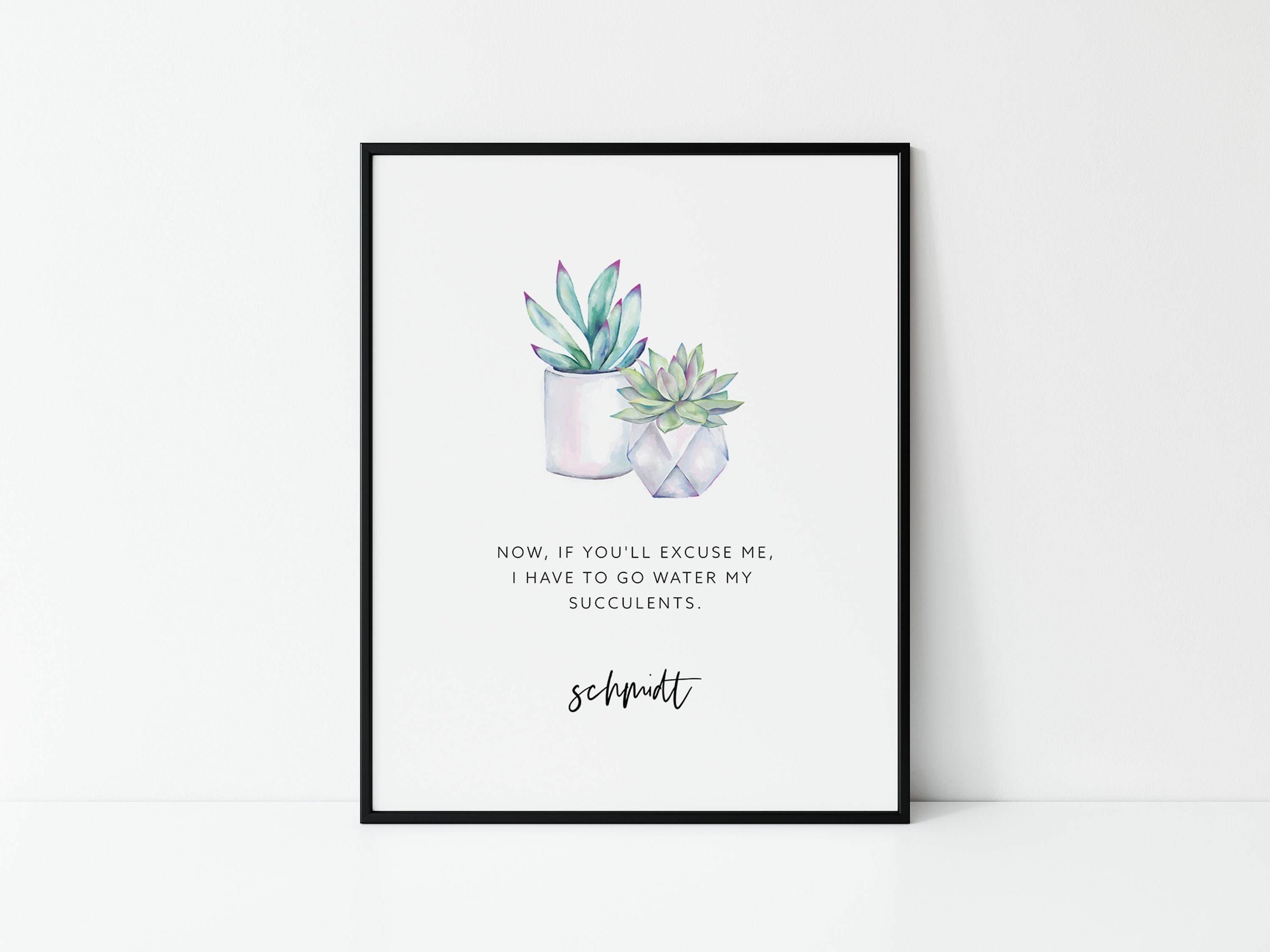 Succulent Quote Printable Wall Art Digital Download - Etsy