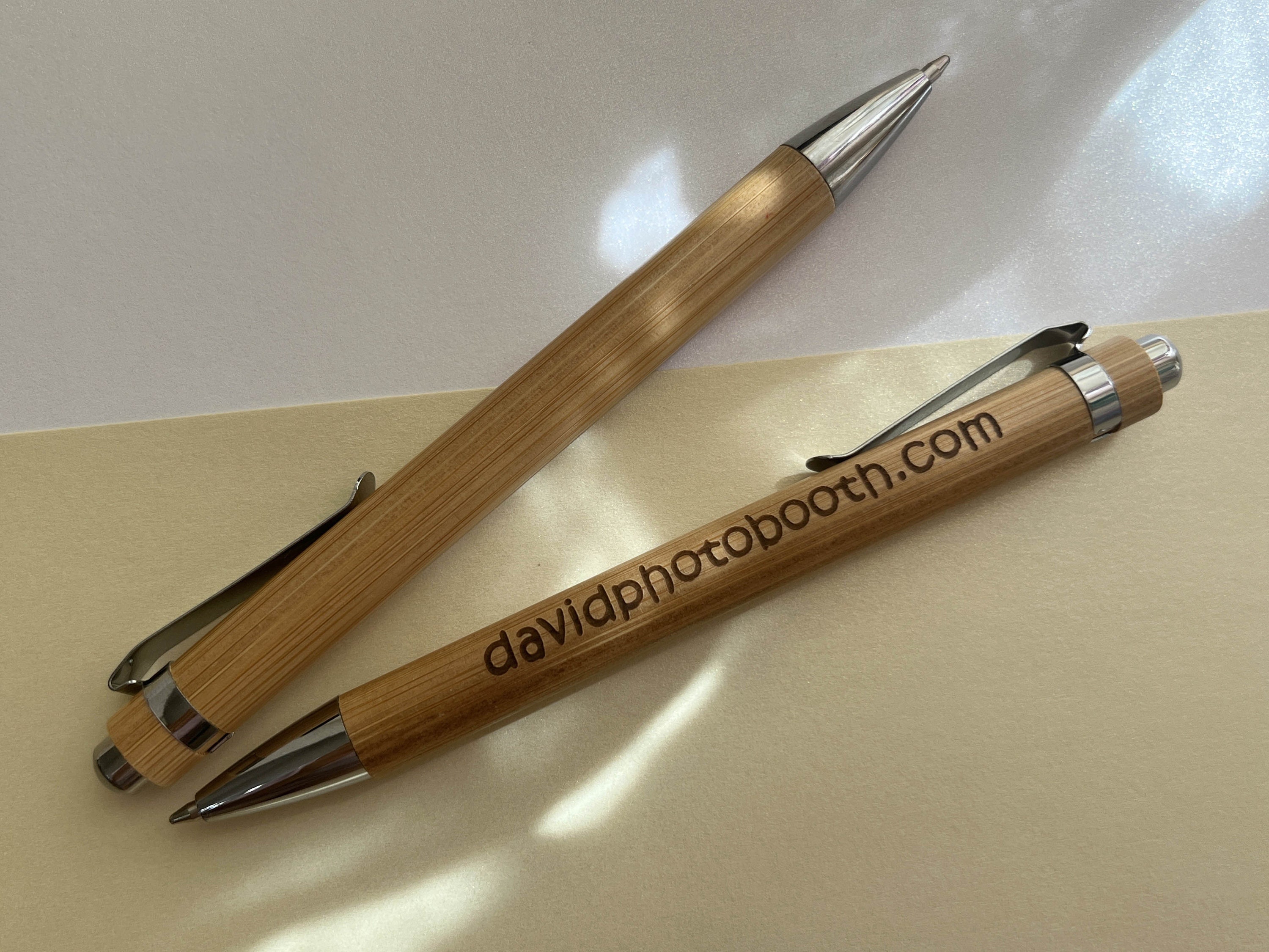 Personalized Ballpoint Pens Bamboo Pens Bulk Engraved - Etsy