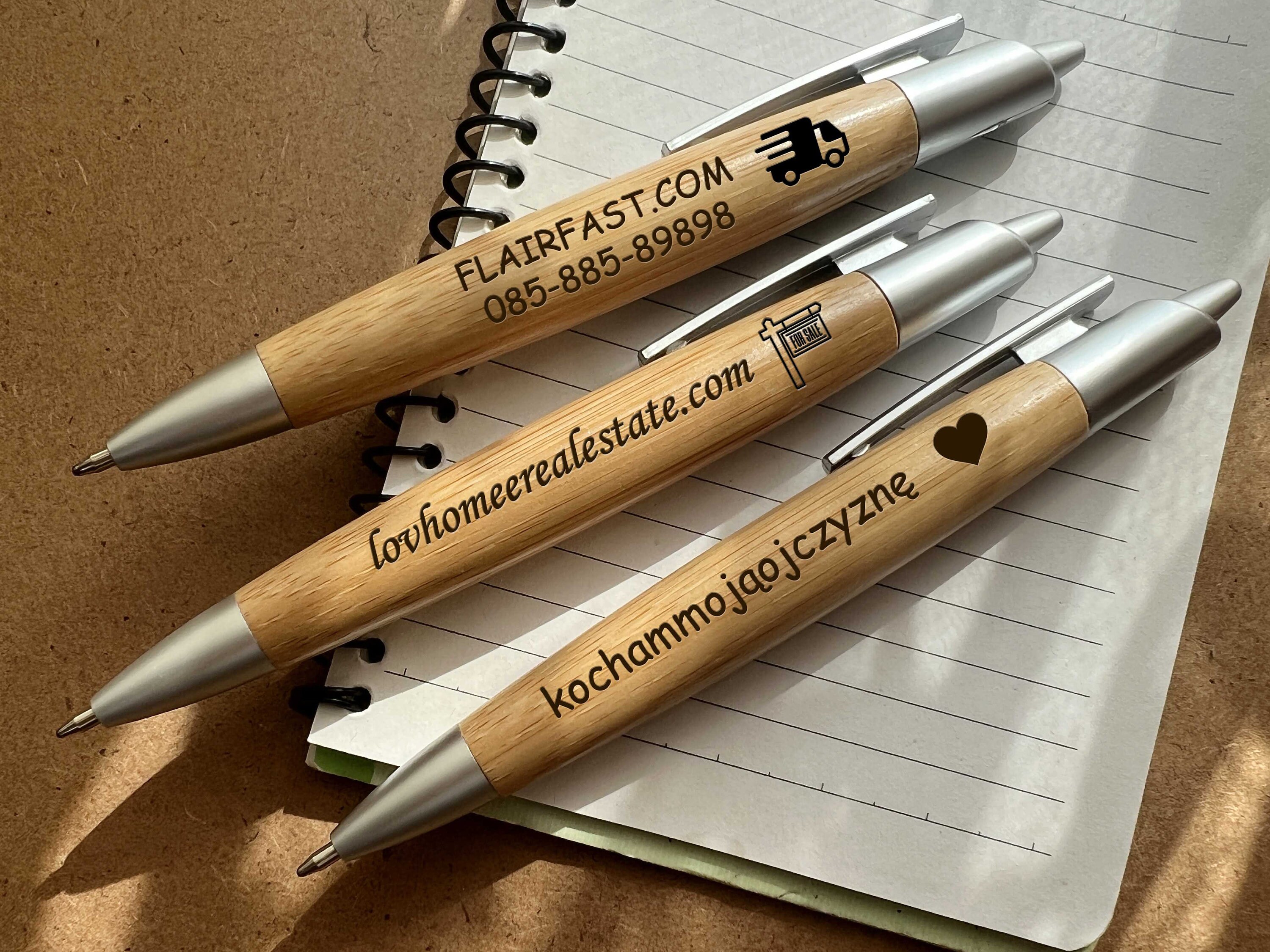 Personalized Ballpoint Pens Bamboo Pens Bulk Engraved Customized Pens ...