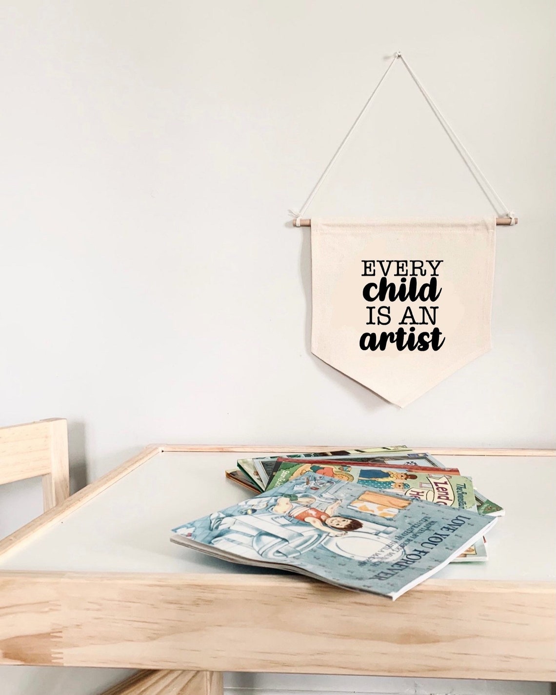 Nursery Canvas Banner. Every Child is an Artist Banner. Custom Canvas ...