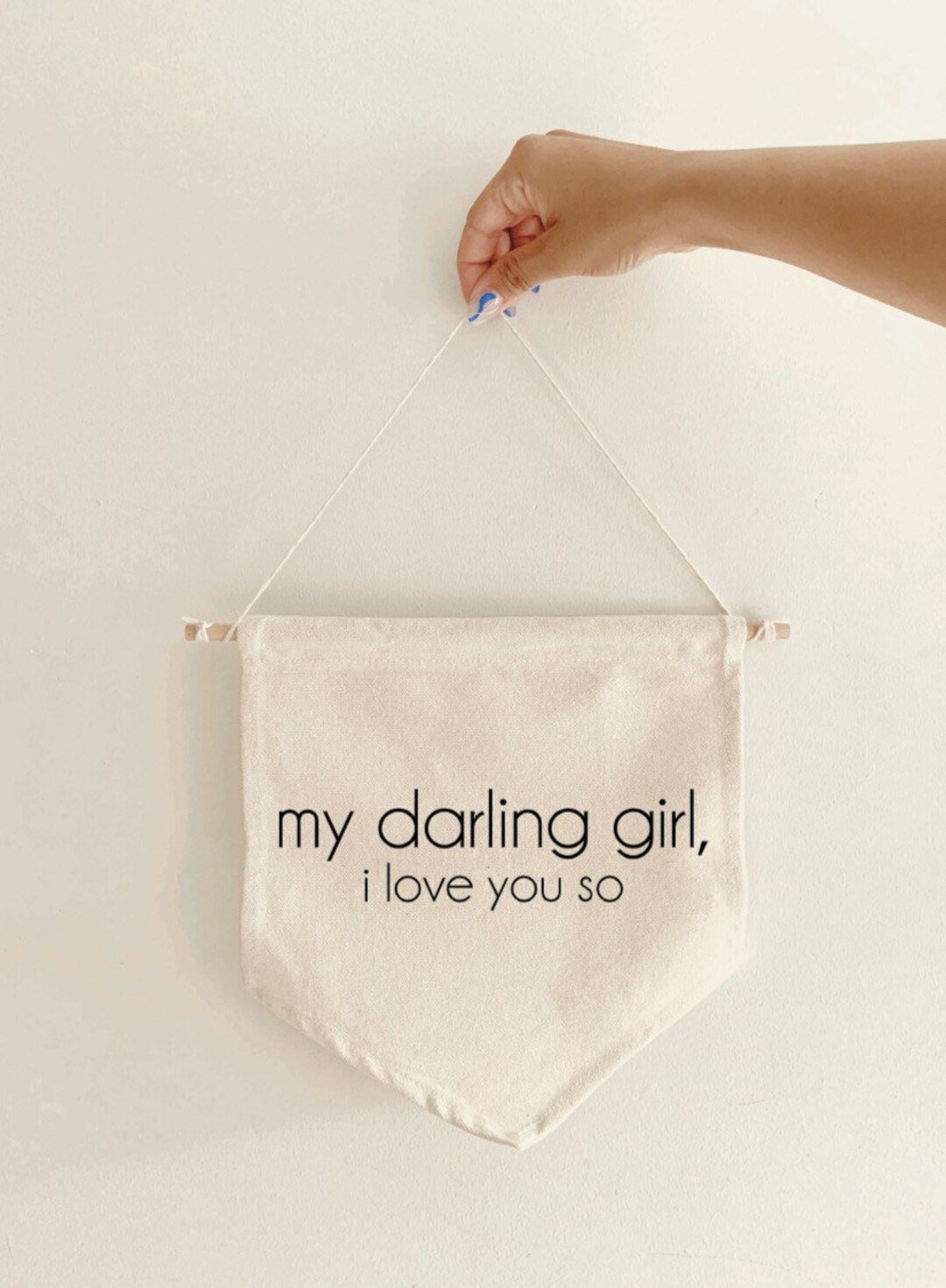 Nursery Canvas Banner. My Darling Girl. Custom Canvas Banner. Wall ...