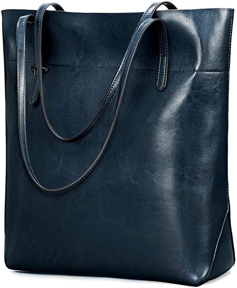 New 2024 Leather Tote Bag for Women Top Handle Satchel Shoulder Bag ...